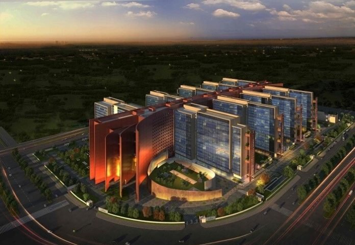 The world's largest office building is filled with diamonds